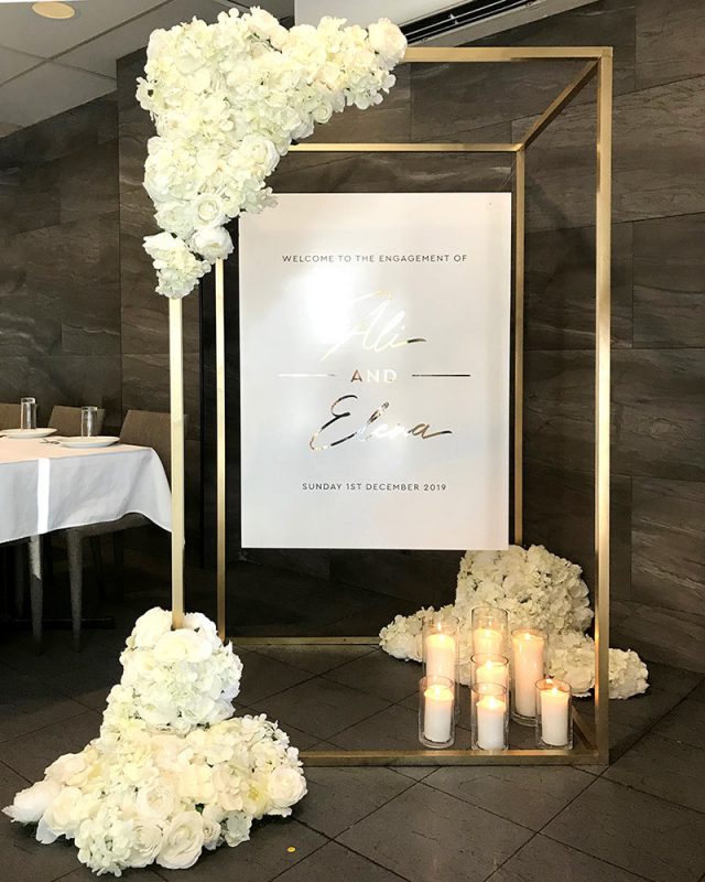 Gold Seating Chart Frame & Seating Chart – Perfect Day Styling